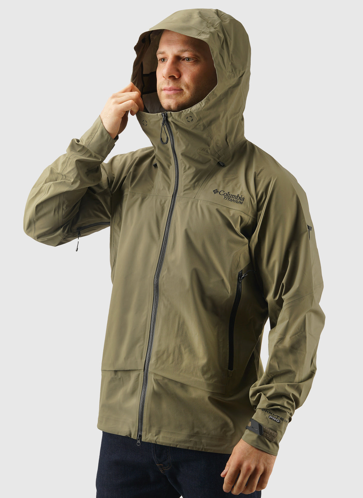 Saudan Pro 3L Shell Jacket - Stone Green – The Smart Dresser