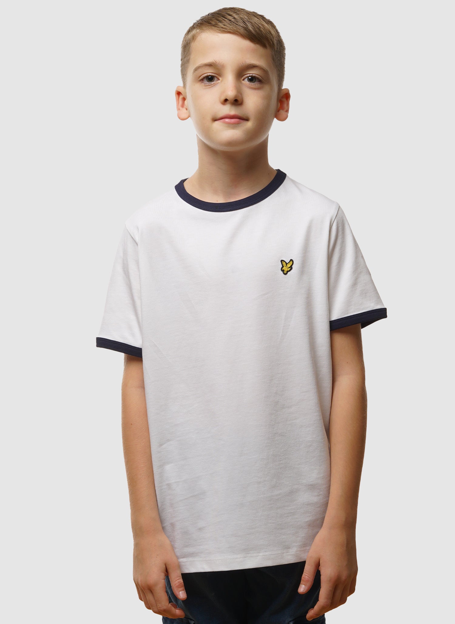 Kids Ringer T-Shirt - White/Navy – The Smart Dresser