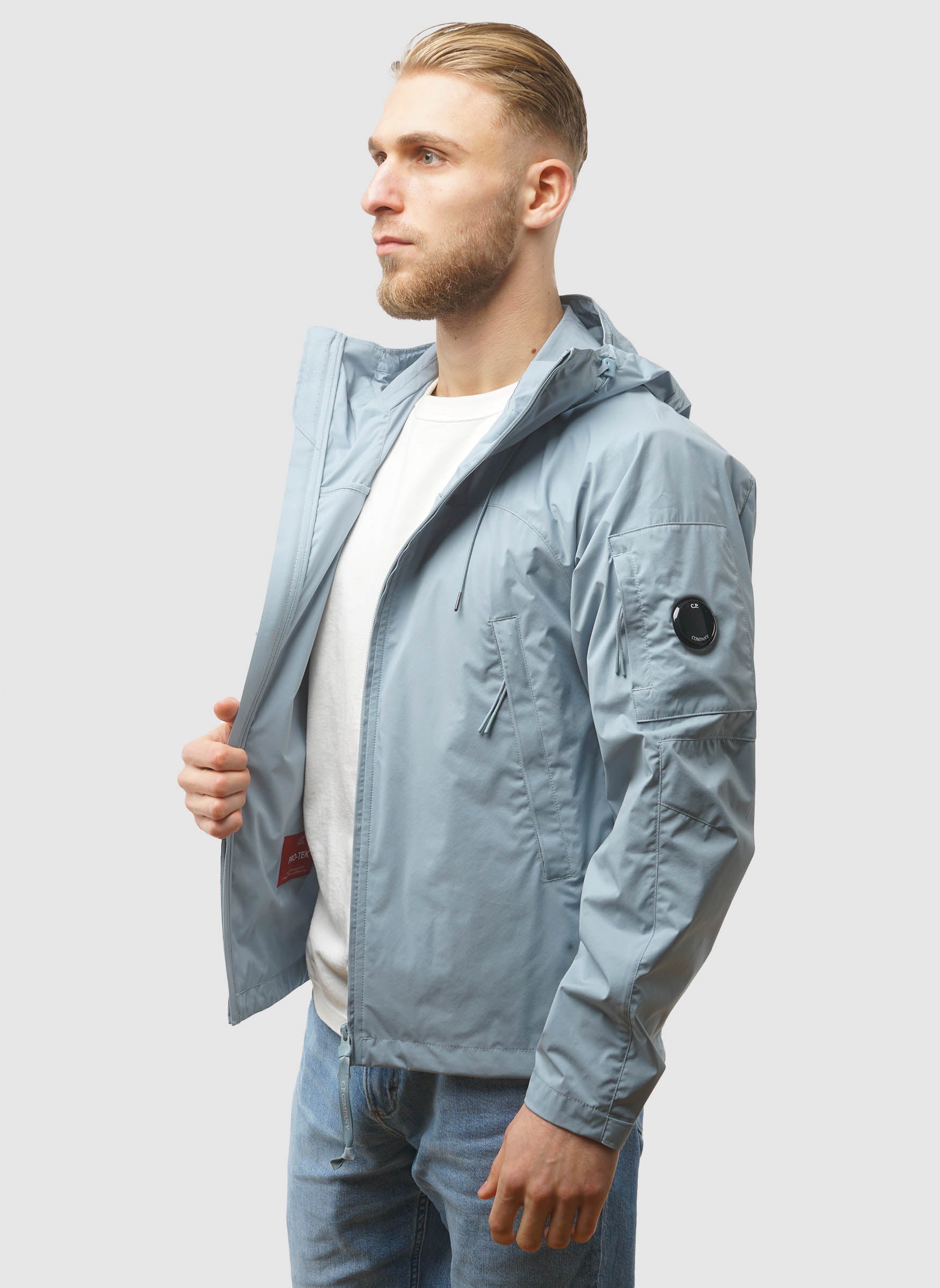 Pro-Tek Hooded Lens Jacket - Silver Blue – The Smart Dresser